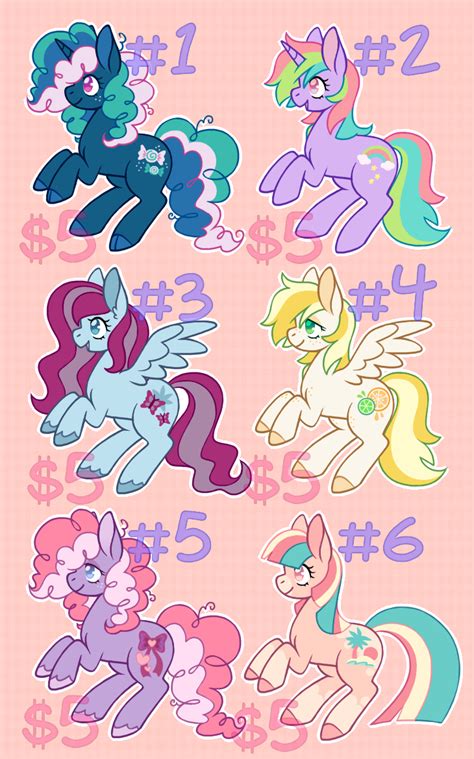 5 Mini Pony Adopts Open — Weasyl