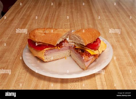Traditional And Authentic American Dish Known A The Club Sub Stock
