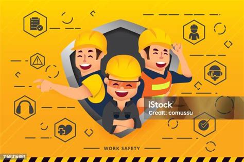 คนงานก่อสร้างและทีมวิศวกรทํางานร่วมกันและเครือข่ายแนวคิด ความปลอดภัยในการทํางาน ภาพประกอบสต็อก