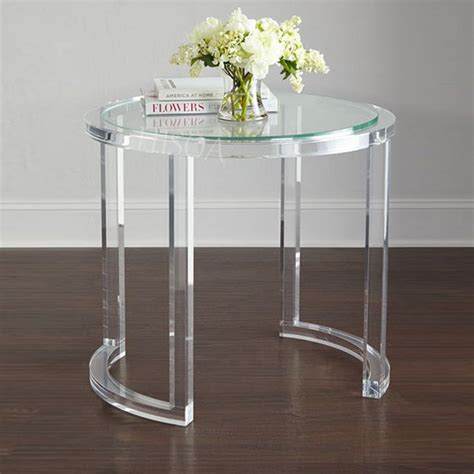 Acrylic Hardware Detachable Coffee Table Plexiglass Small Table Dining