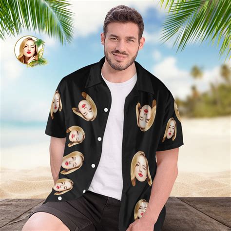 Custom Face Hawaiian Shirts Personalized Photos Funny Mens Shirt T