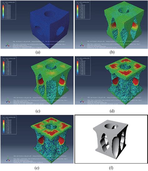 process of topology optimization a initial model b 6th topology
