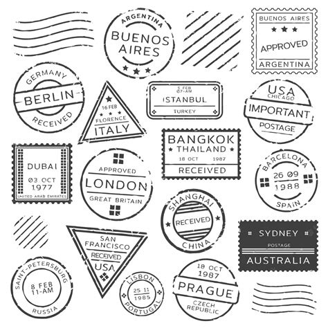 Printable Free Printable Passport Stamps Free Printable A Z
