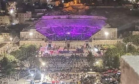 تزامنا مع حادثة اللويبدة حفل في المدرج الروماني المدينة نيوز