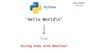 Python Check If String Ends With A Newline Character Data Science Parichay