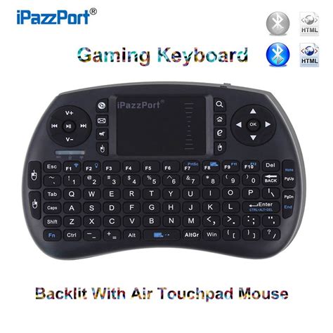 Proht Mini Keyboard With Touchpad Mouse And Multimedia Keys With Backlight Black Artofit