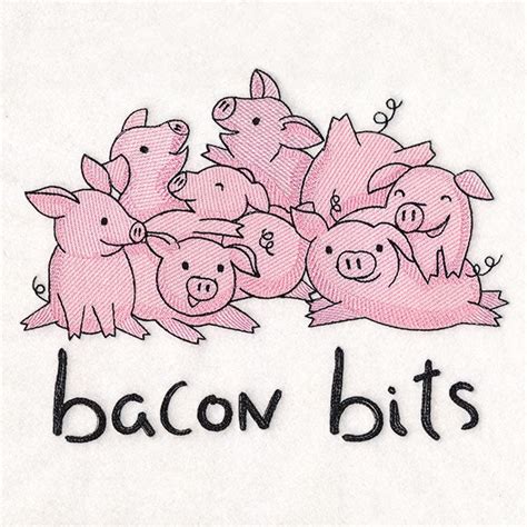 Bacon Bits Embroidery Library
