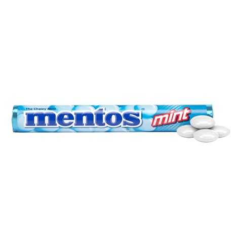 Mentos Chewy Mint Candy Roll Fresh Mint Flavor 132 Oz