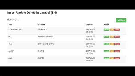 How To Insert Update And Delete Crud In Laravel 54 In Hindi Part