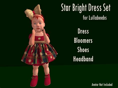 Second Life Marketplace Wee Star Bright Dress Set Lullabeebs
