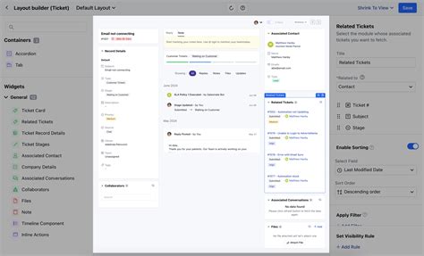 Related Ticket Widget Salesmate