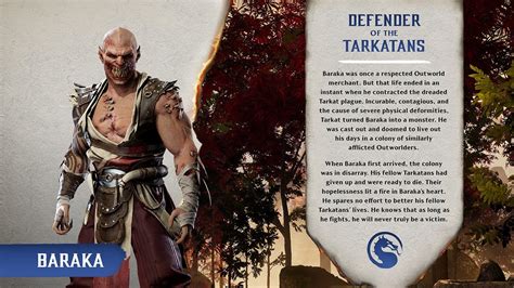 Mortal Kombat 1 New Official Baraka Bio Youtube