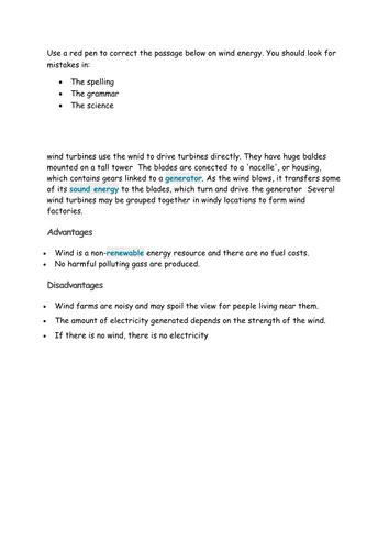 Aqa Science A Qwc 6 Mark Questions Teaching Resources