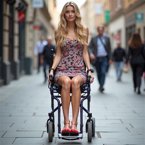 Paraplegic Woman In City Stable Diffusion Online