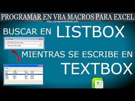 Ejemplos De Macros De Excel VBA Para Descargar En Forma GRATIS Textbox Listbox Formularios