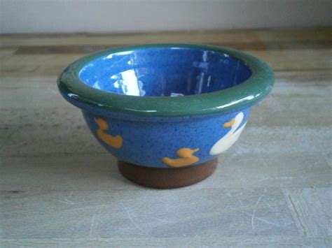 Hannah Whitworth Walcot Studio Pottery Bath Slip Ware Duck Sugar Bowl