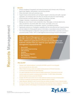 ZyLABs Record Management PDF