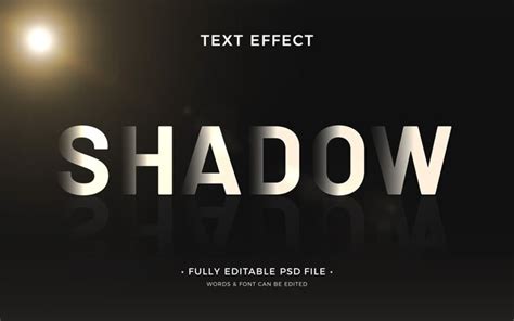 Premium Psd Shadow Text Effect