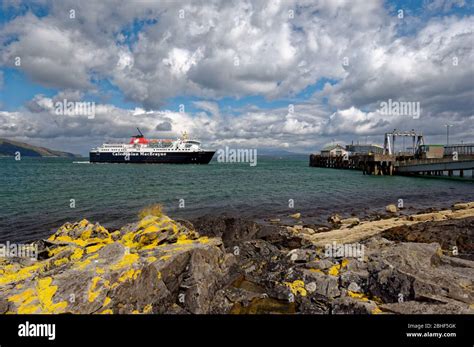 Arrival Of The Isle Of Mull Ferry At Craignure Isle Of Mull Scotland