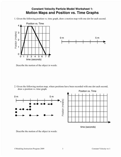 50 Velocity Time Graph Worksheet Answers Chessmuseum Template Library