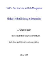 Implementing Dictionary ADT Explore Other Dictionary Course Hero