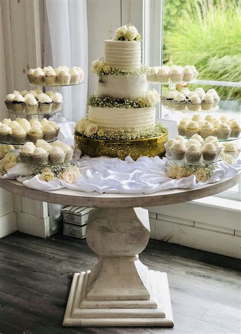 Wedding Cake And Cupcakes Wedding Cakes With Cupcakes Wedding Cake