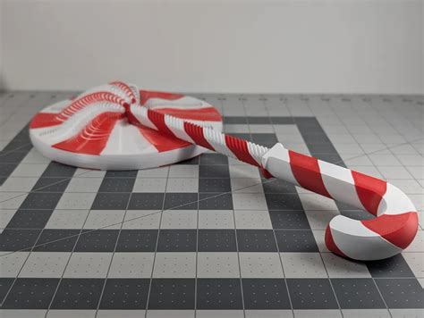 Candy Cane Fidget Expanded Peppermint Spinner By Toddystrinkets Makerworld Download Free 3d