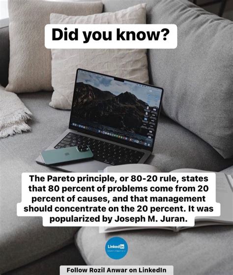 rozil anwar on linkedin paretoprinciple pareto quality qms qa qc
