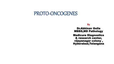 Proto Oncogenes Ppt