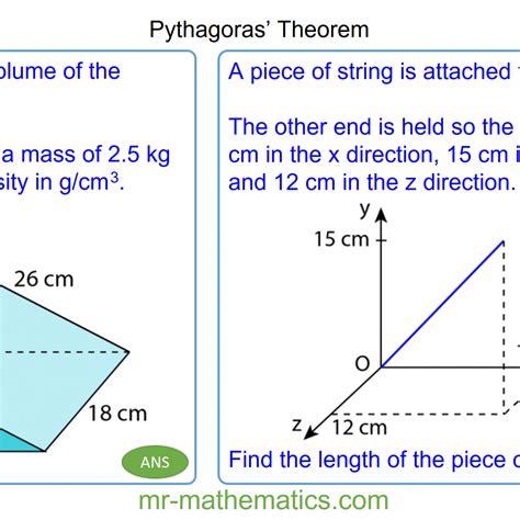 Revising Pythagoras Theorem Mr