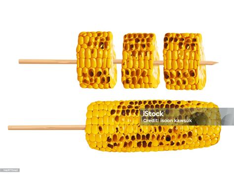 흰색 배경에 격리된 개암 나무 열매에 구운 옥수수 벡터 Eps 10 굽기에 대한 스톡 벡터 아트 및 기타 이미지 굽기 옥수수 속대 0명 Istock