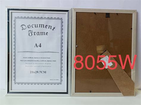 กรอบรูปa4 กรอบรูปสีขาวอะคริลิค กรอบเกียรติบัตร กรอบสีขาว 71181078805588216077 Thailucky168