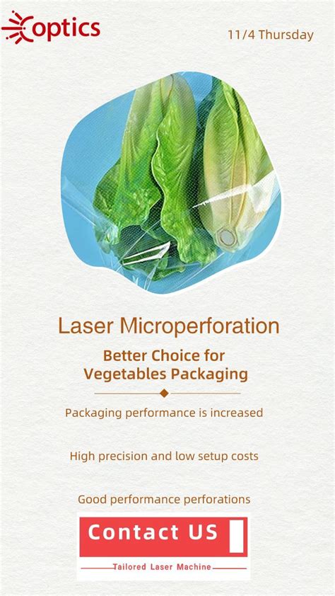 Micro Perforated Breathable Packaging For Fruits And Vegetables Vegetable Packaging Laser