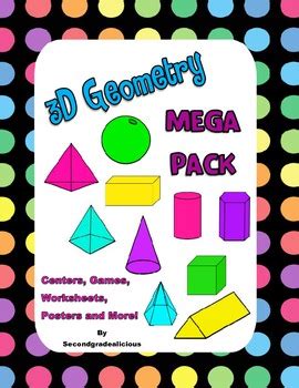 3d Shapes Centers And Activities For Geometry By Create Dream Explore