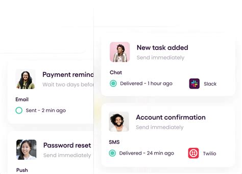 api for email sms web and mobile push notifications courier