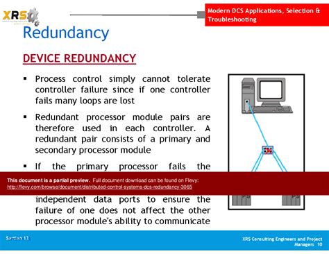 distributed control systems dcs redundancy ppt slide deck