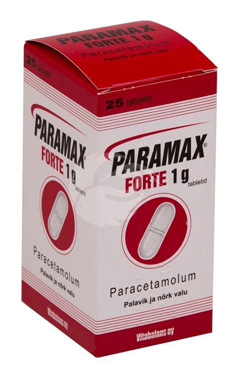 Paramax Forte Tbl 1000mg N25 Benu Veebiapteek