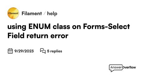 Using Enum Class On Forms Select Field Return Error Filament