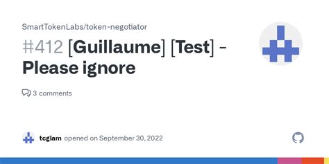 [guillaume] [test] Please Ignore · Issue 412 · Smarttokenlabs Token