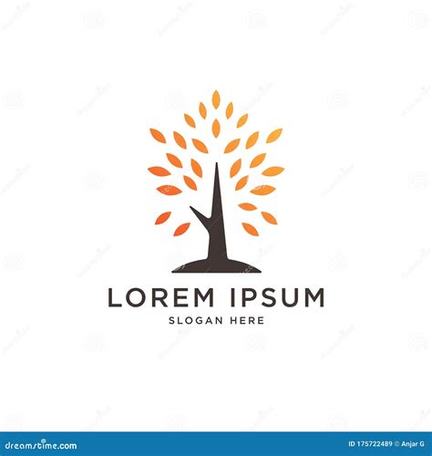 Cute Modern Tree Logo Icon Vector Stock Vector Illustration Of Vectorn Silhouette 175722489