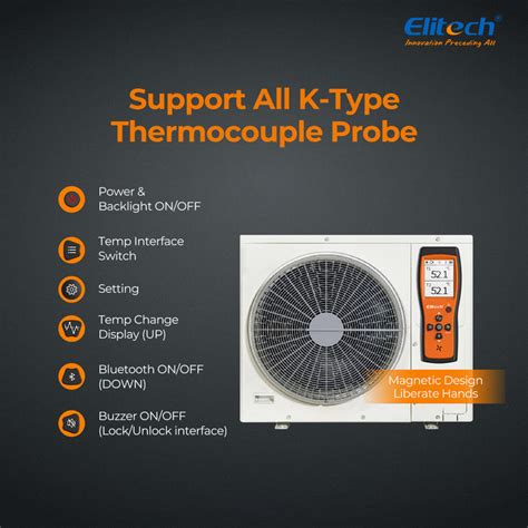 Ict 220 Dual Thermocouple Thermometer K Type Temperature Sensor — Elitecheu