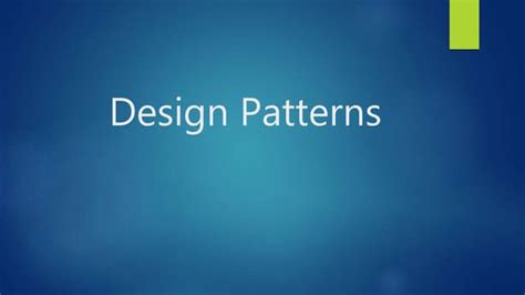 Design Patterns Ppt