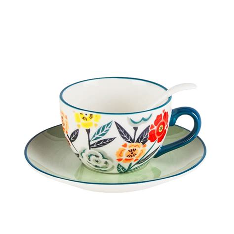 미국의 우아한 시리즈 커피 컵 접시 숟가락 세라믹 머그잔 우유 컵 차 컵 접시 컵 한 접시 숟가락머그잔 Aliexpress