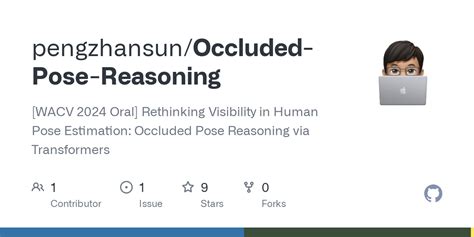Github Pengzhansunoccluded Pose Reasoning Wacv 2024 Oral Rethinking Visibility In Human