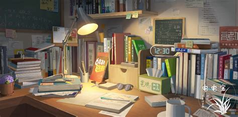 Xingzhi Lv Original Artist Logo Book Book Stack Chalkboard Clock