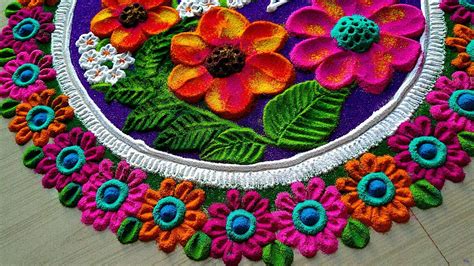 Rose Flower Rangoli Designs For Competition Best Flower Site