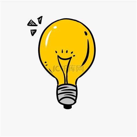 黄色小灯泡素材图片免费下载 千库网