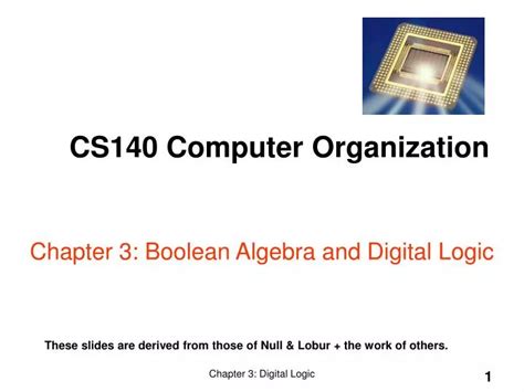 ppt chapter 3 boolean algebra and digital logic powerpoint
