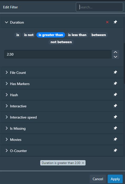 Bug Report In Scenes Havent Checked Others Clearing A Filter