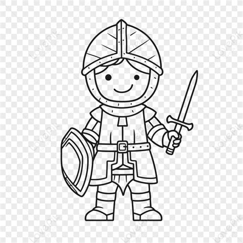 어린이 개요 스케치 드로잉을 위한 기사 색칠 페이지의 이미지 벡터손가락폰트 Png 일러스트 무료 다운로드 Lovepik